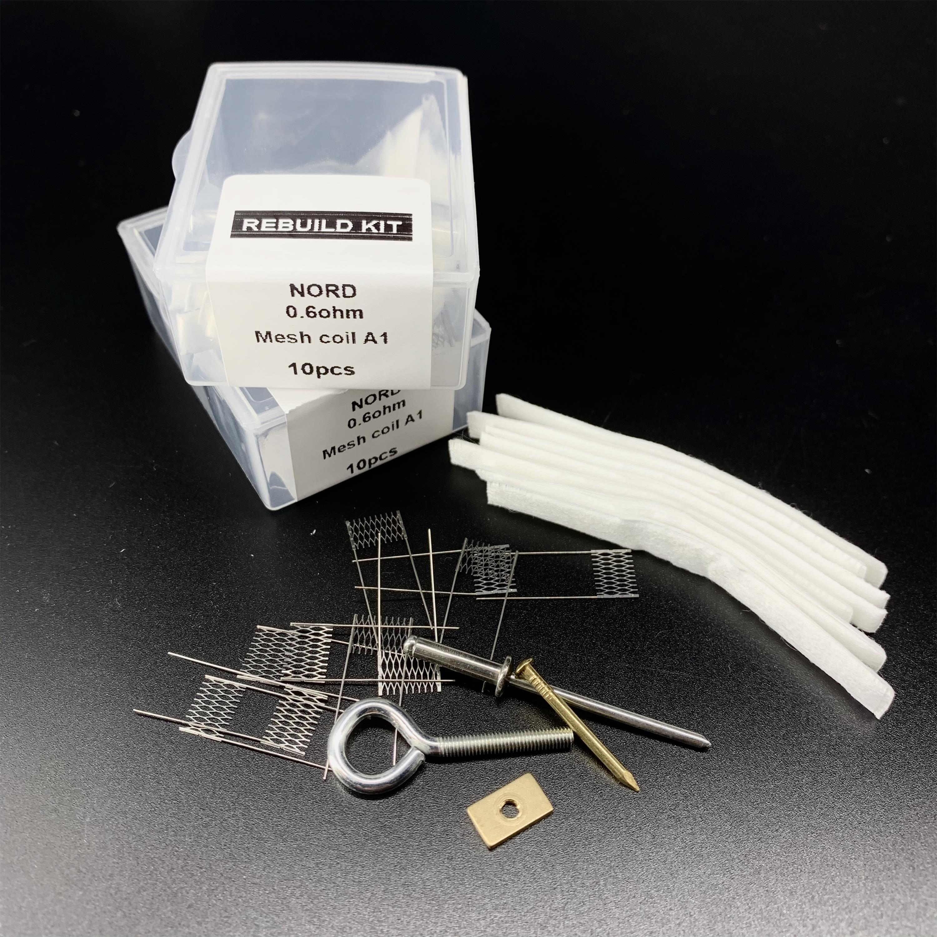 Rebuild kit for NORD 0.6ohm A1 mesh coil with tool kit buy 2 get 1 free ...