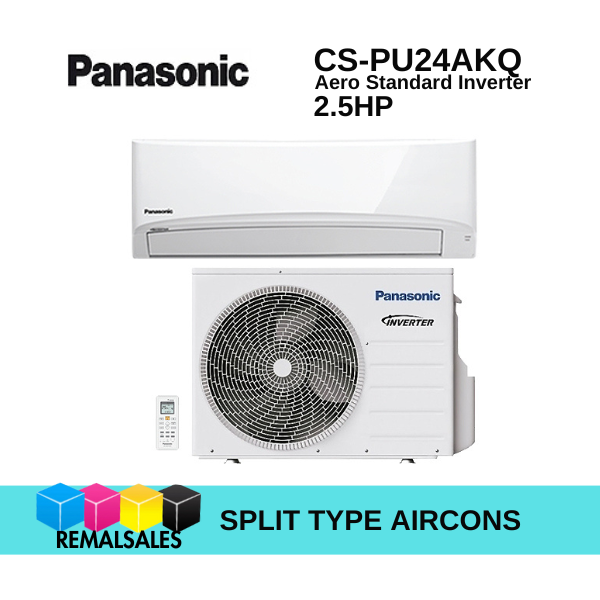 PANASONIC CS/CU-PU24AKQ 2.5hp Standard Inverter Split Type Aircon ...