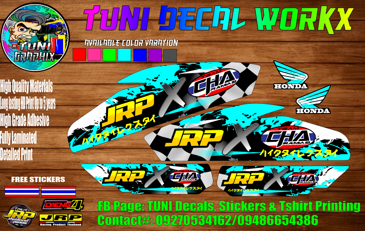 TMX 155/SKYGO/MOTOPOSH/RUSI/EURO/PINOY (JRP X CHA DECALS V3) | Lazada PH