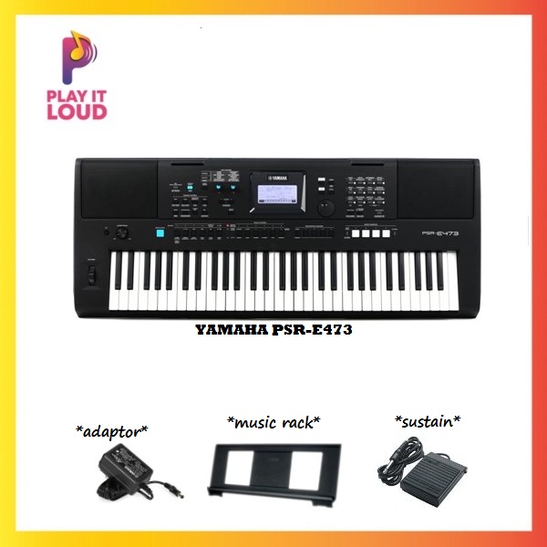 YAMAHA PSR-E473 61-KEY PORTABLE KEYBOARD ORIGINAL | Lazada PH