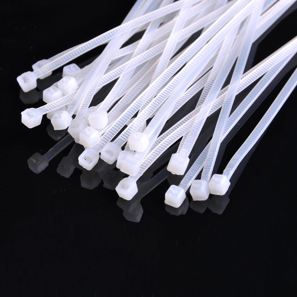 Cable Tie 50pcs 8x200/8x250/8x300/8x400 White Nylon ZIP LOCK | Lazada PH
