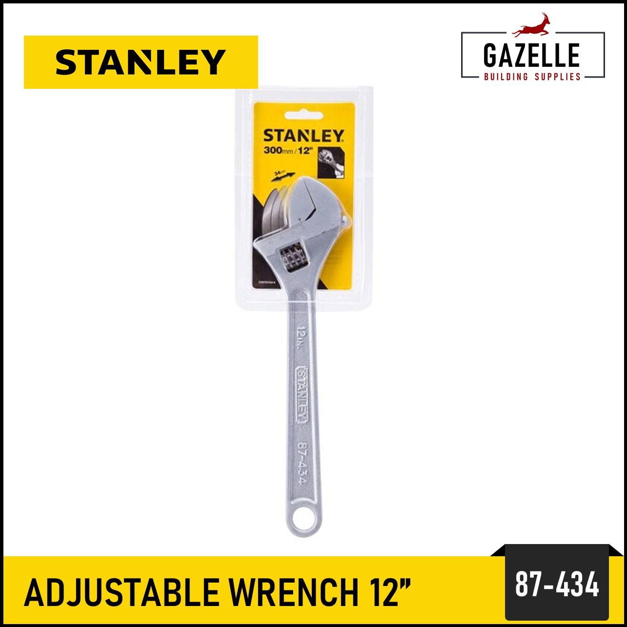 Stanley Adjustable Wrench Satin Finish 10in / 12in - 87-433 / 87434 | Lazada PH