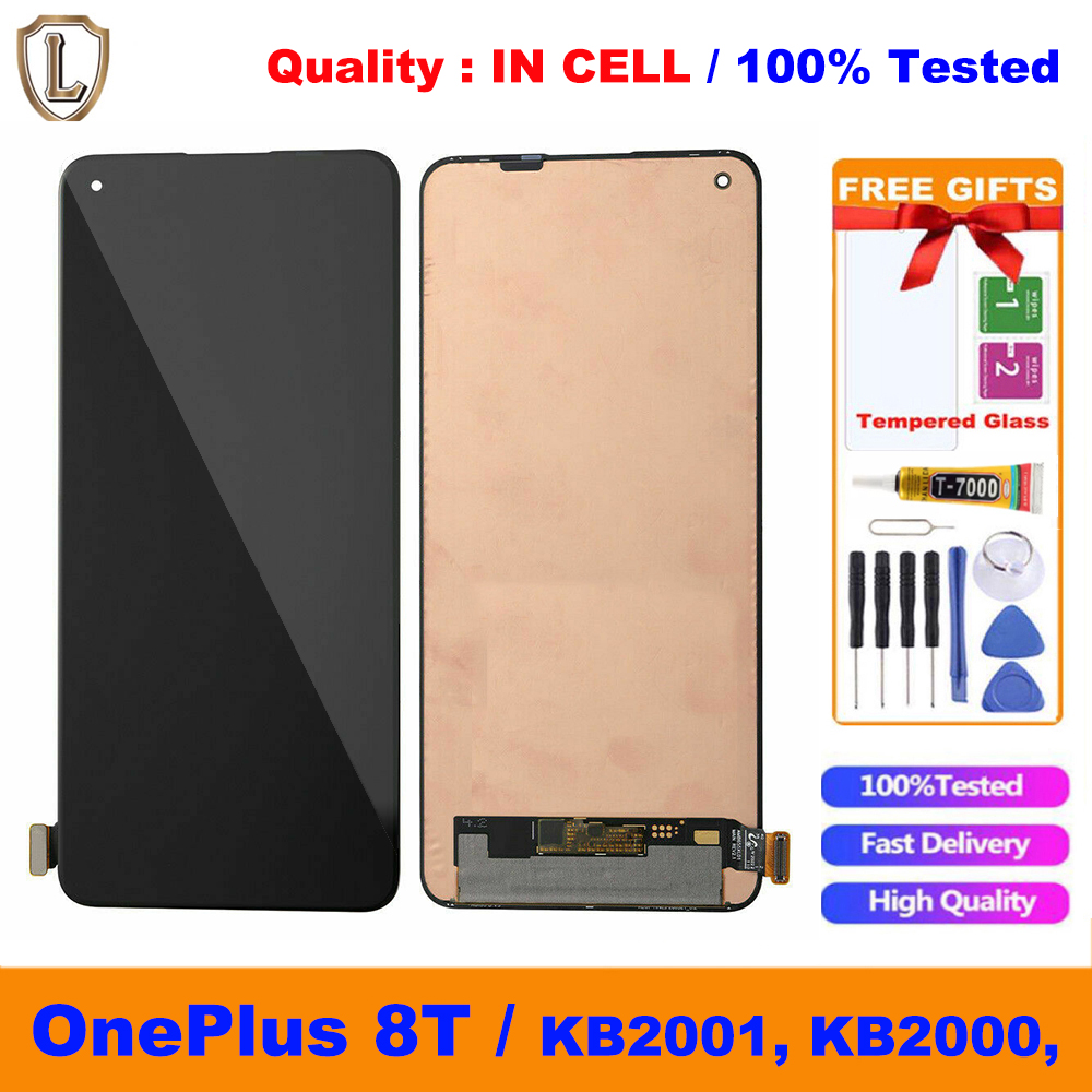100% Tested Original AMOLED LCD For OnePlus 8T LCD Touch Screen and ...