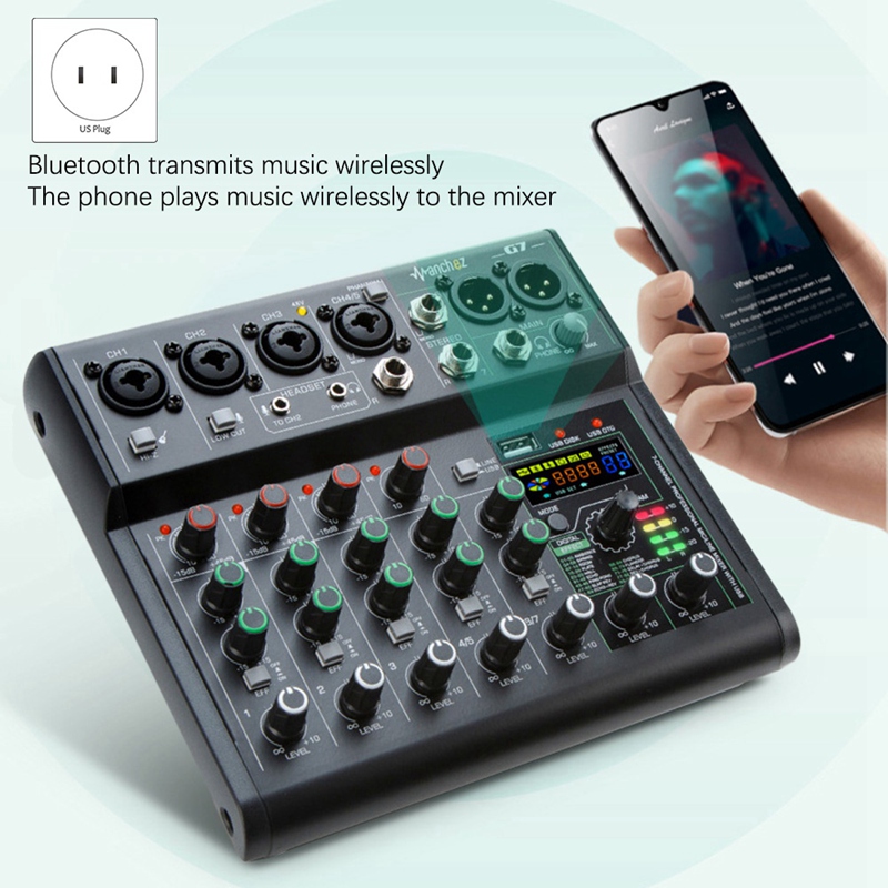 G7 Sound Card Audio Mixer Sound Board Console Desk System Interface 7 ...