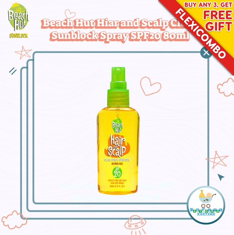 Beach Hut Hair and Scalp Clear Sunblock Spray SPF20 80ml | Lazada PH