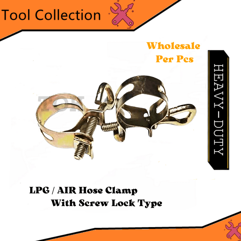 LPG / AIR Hose Clamp With Screw Lock Type Heavy Duty 1/2" | Lazada PH