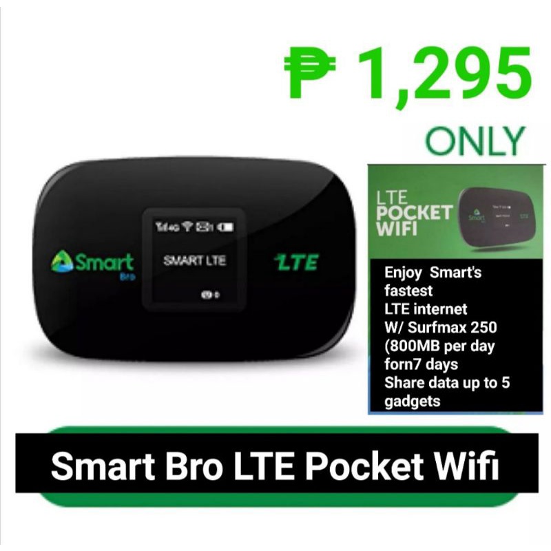 【Ready Stock】 SMART BRO LTE POCKET WIFI | Lazada PH