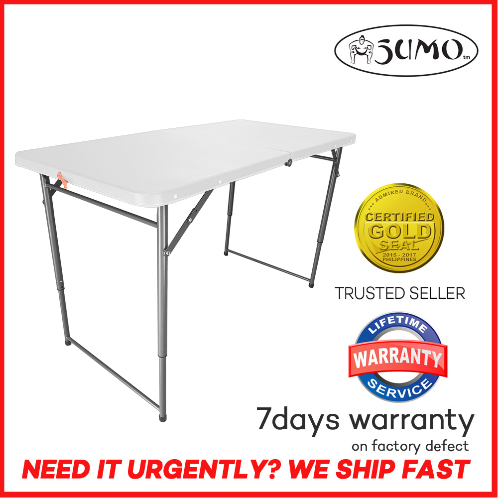 SUMO ST-2448PF WHT Rectangular Folding Plastic Table (White) | Lazada PH