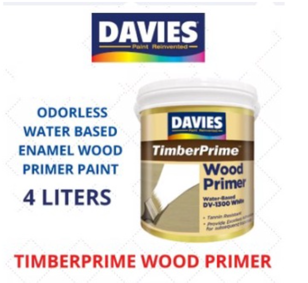 Davies TimberPrime Water-based Wood Primer / Kahoy DV-1300 Acrylic for ...