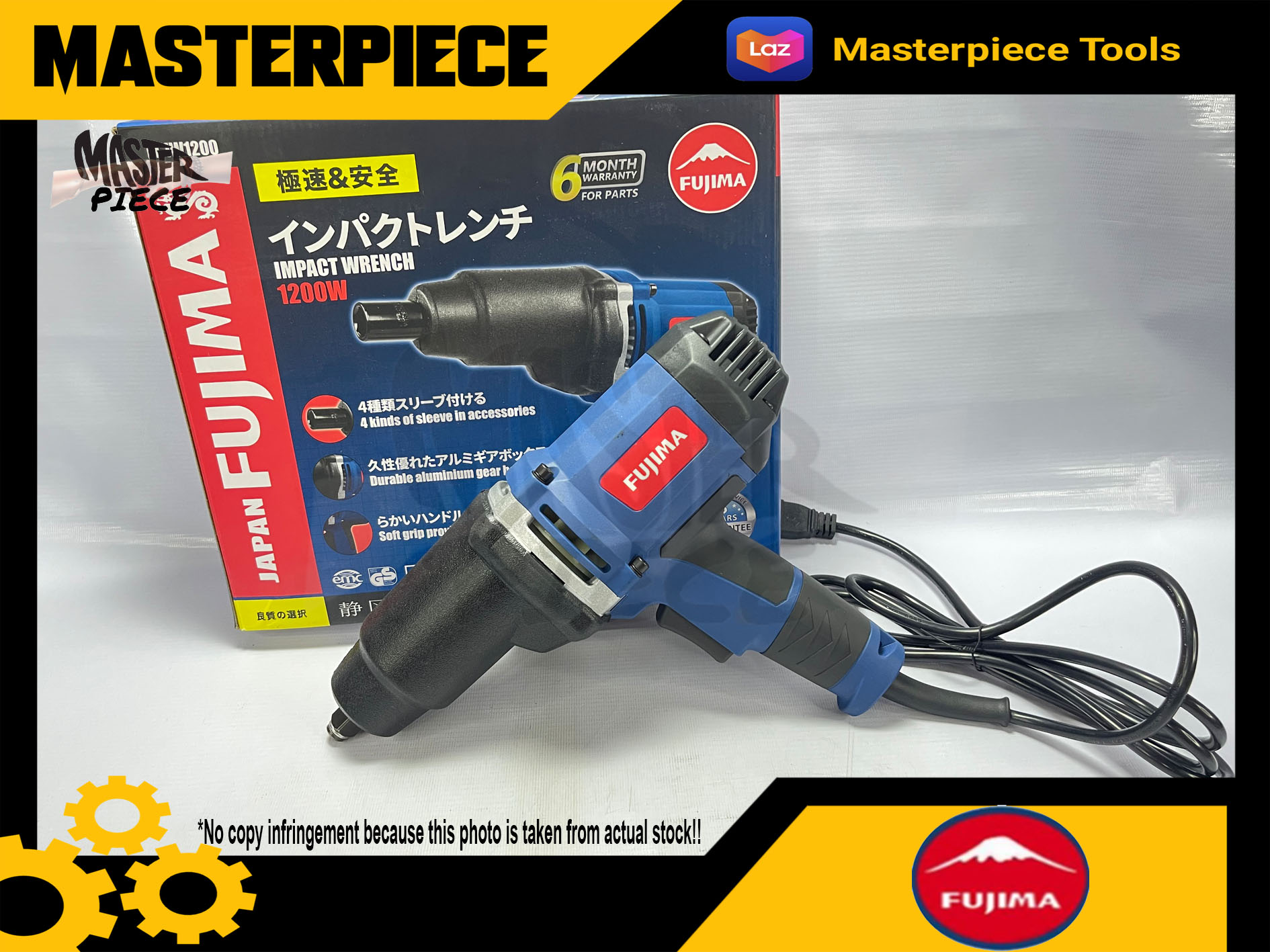 Masterpiece Fujima Impact Wrench 1200W | Lazada PH