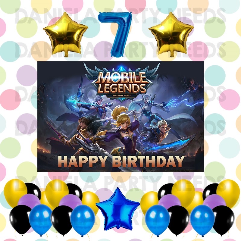 NEW ARRIVAL!! Mobile legends theme Birthday Party Decoration Sets ...
