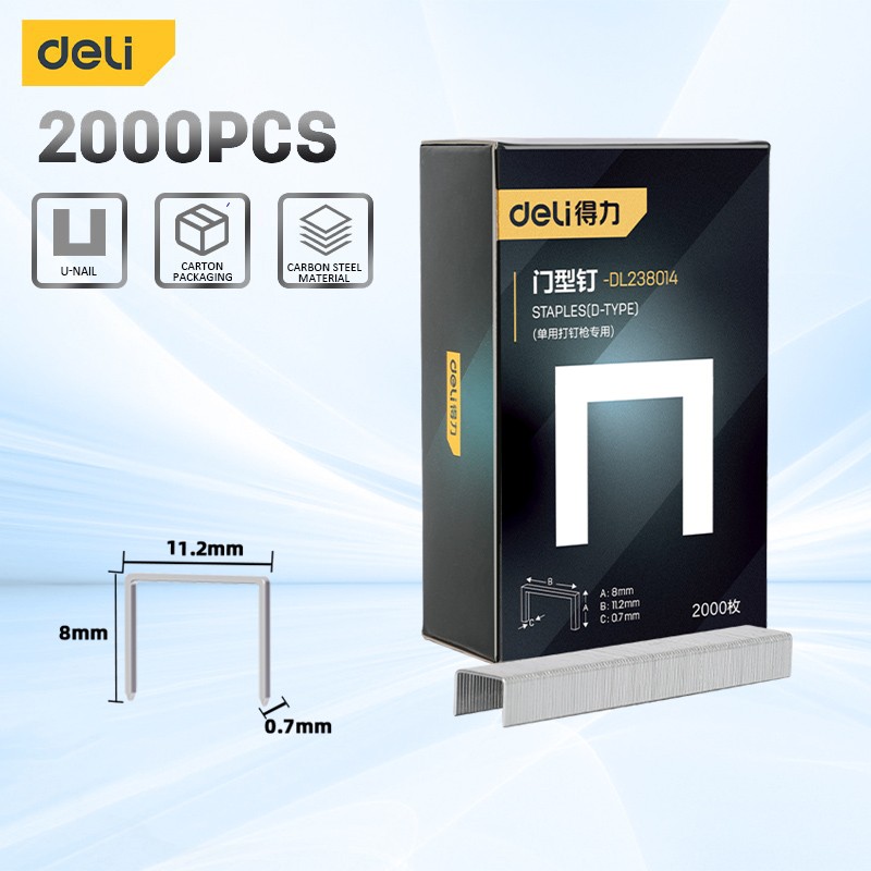 Deli Staple Gun Tacker Heavy Duty Gun Tacker Staple Gun For Wood ...