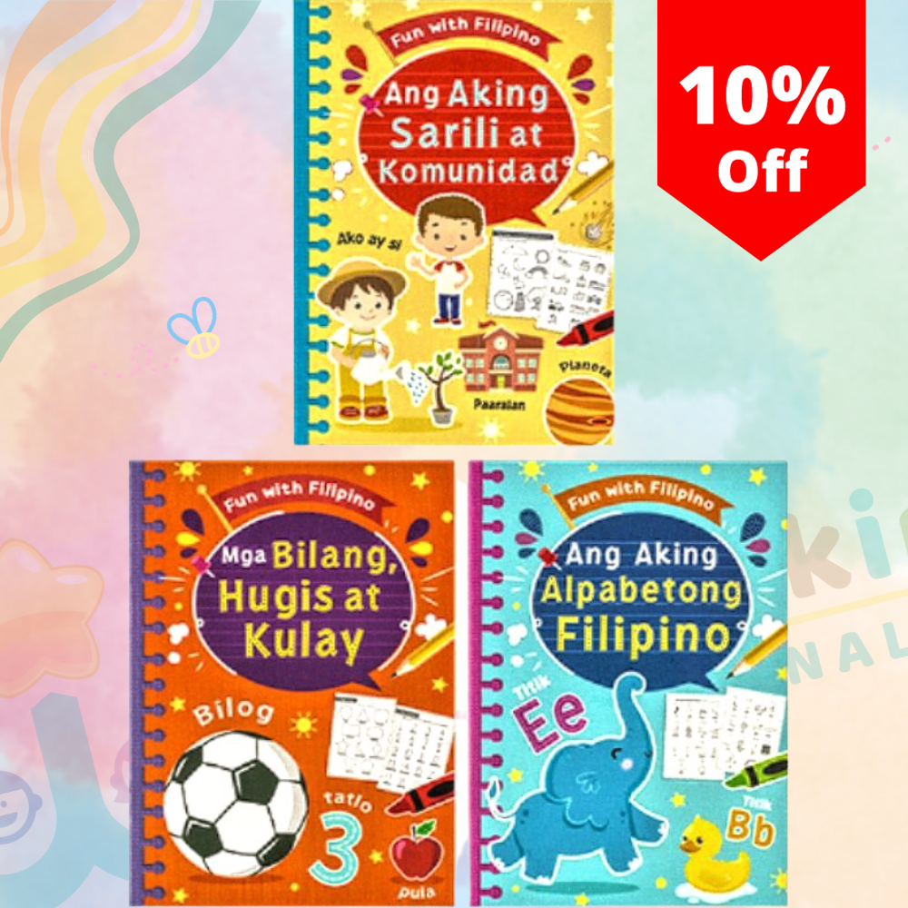 WKETS FUN WITH FILIPINO SET OF 3 (MGA BILANG HUGIS AT KULAY, ANG AKING ...