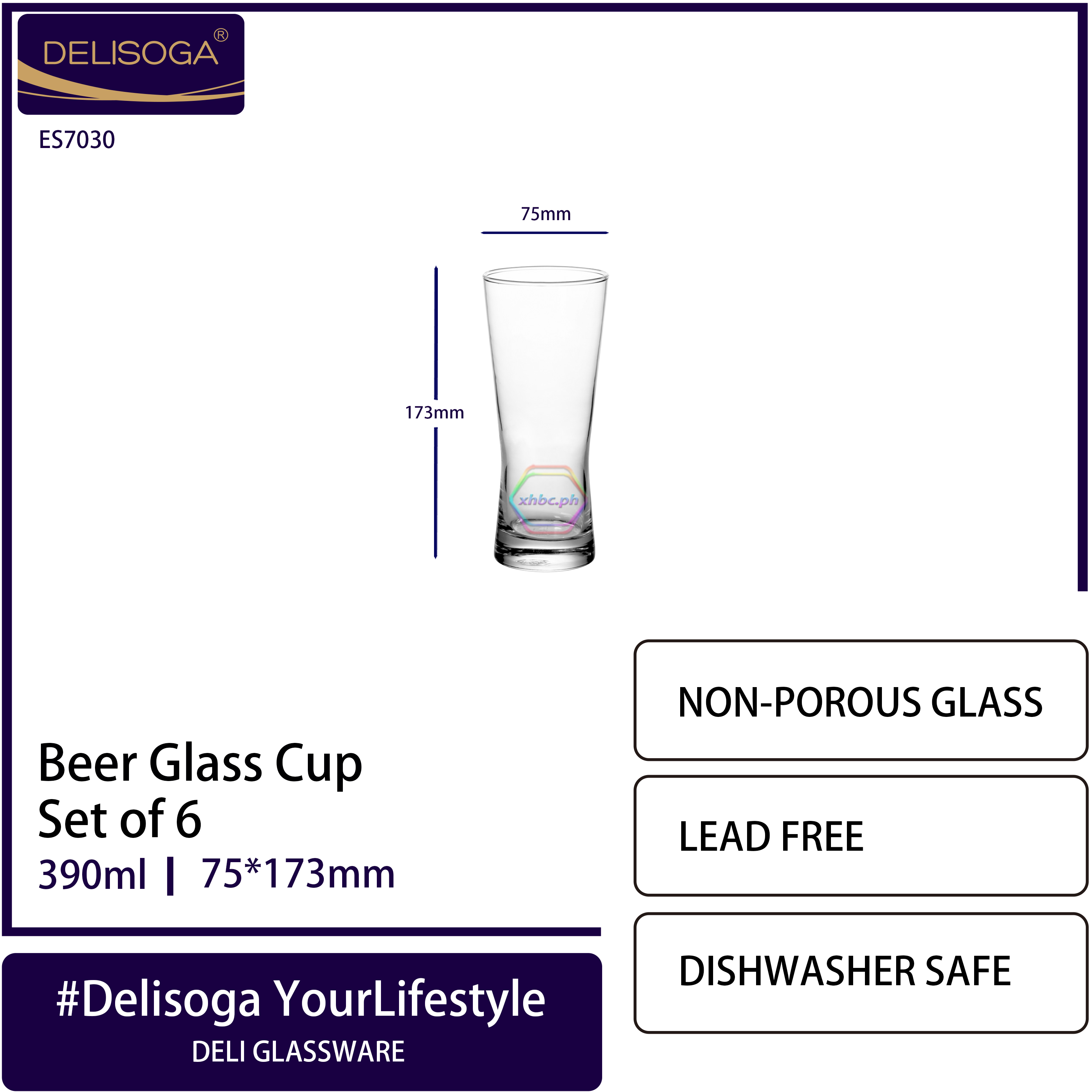 Deli Delisoga ️ 390ml Glassware Drinking Set (1pcs.6pcs) Juice, Soda ...