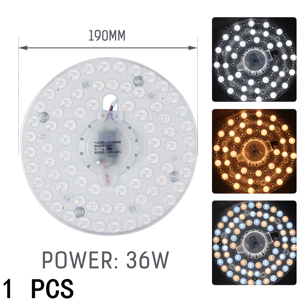 DingDian LED AC220V LED Tricolor Ceiling Light Source Indoor LED Light ...