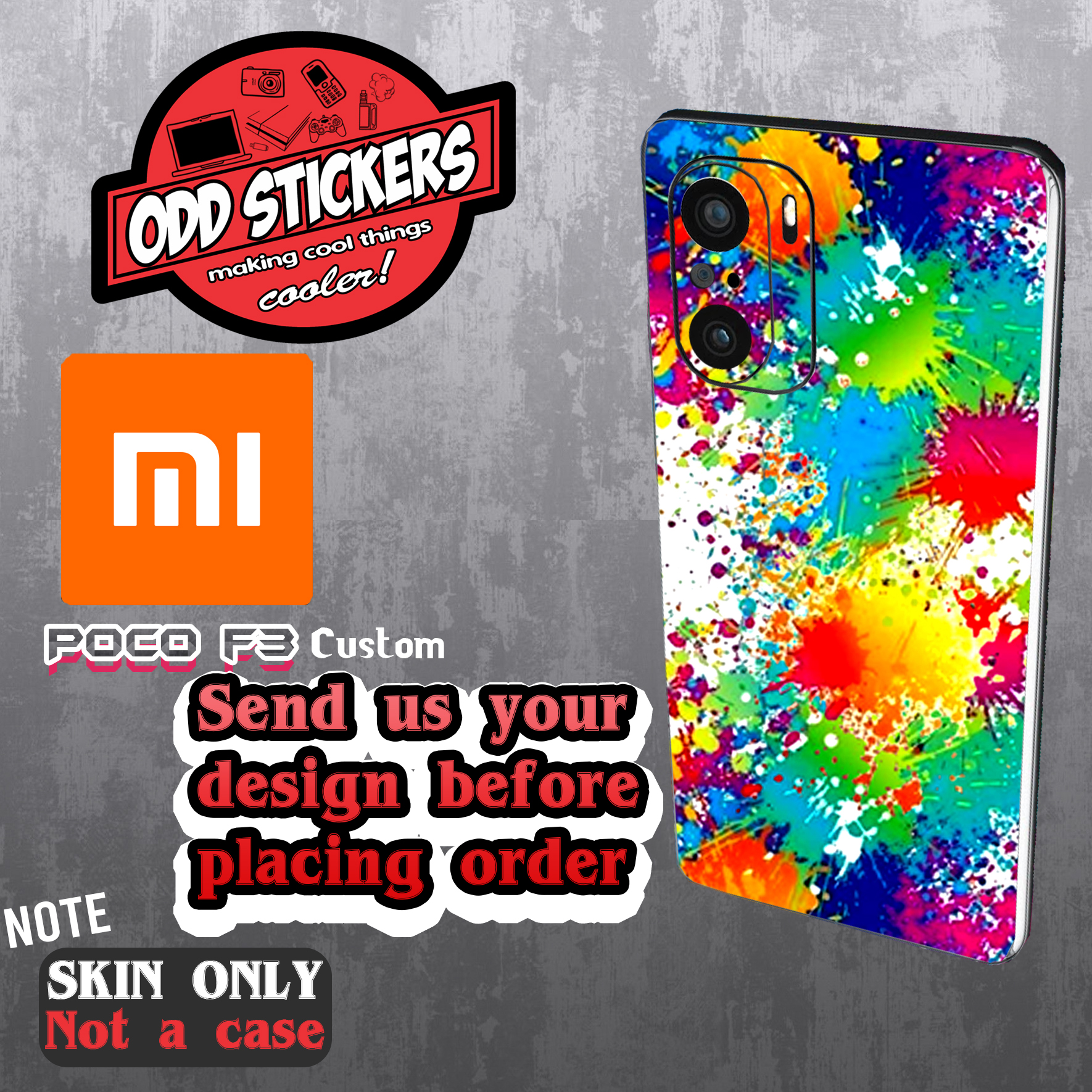 Xiaomi Poco F3 Custom Skin by Oddstickers (Back only) | Lazada PH