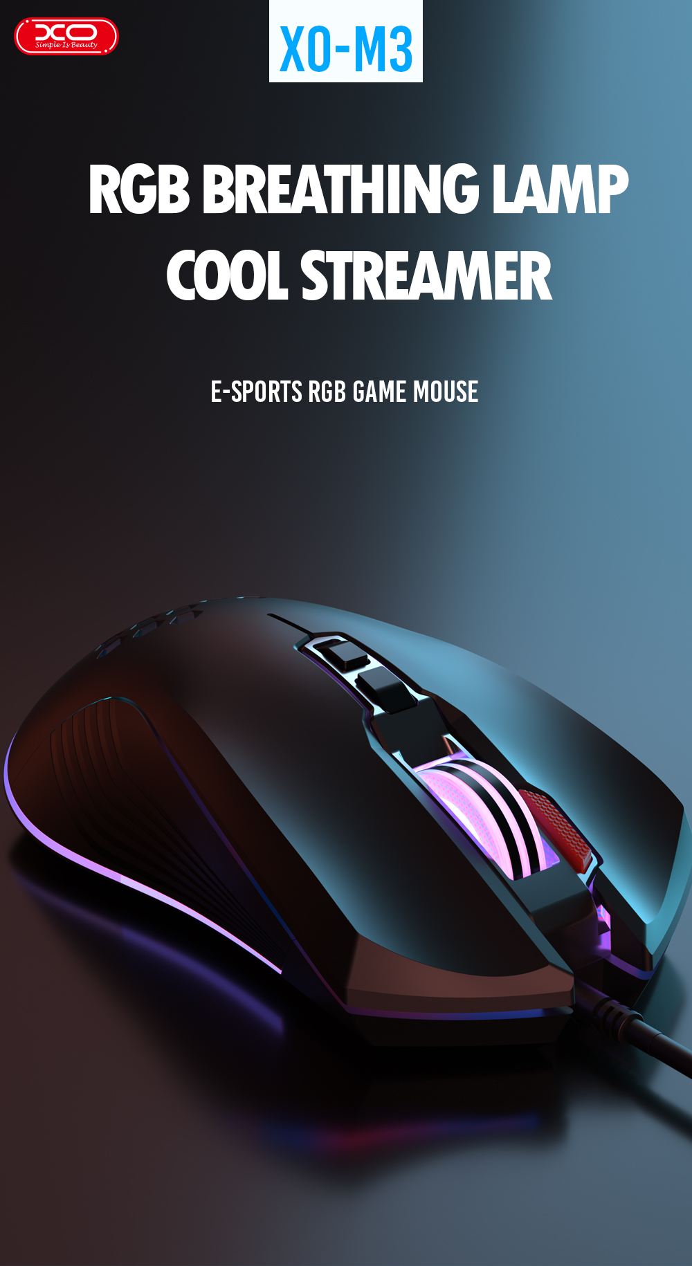 XO M3 RGB Breathing Lamp Honeycomb Wired Gaming Mouse | Lazada PH