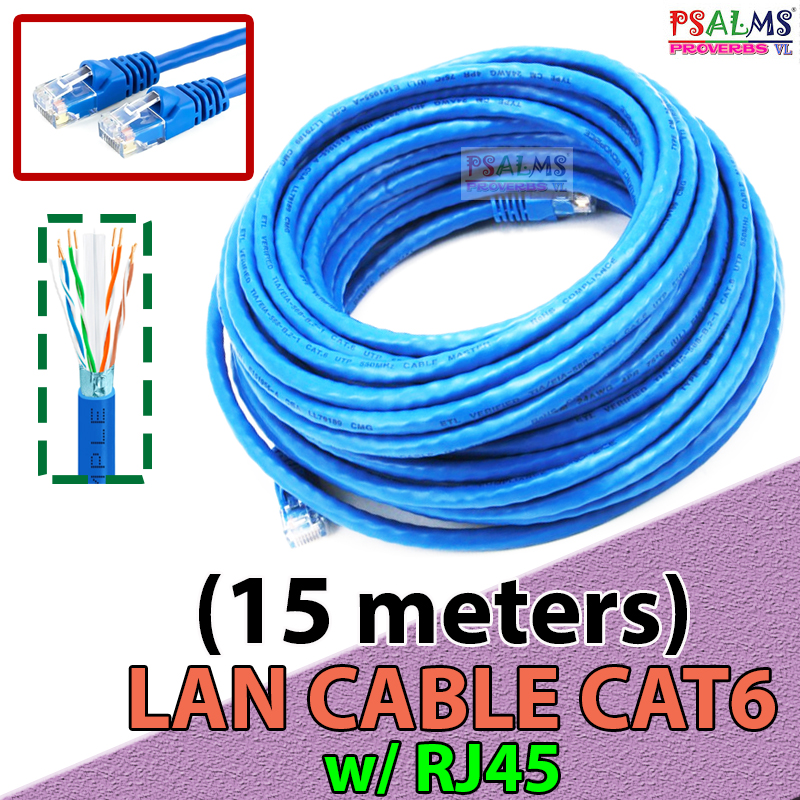 Lan Cable Cat6 with rj45 (READY TO USE) | Lazada PH