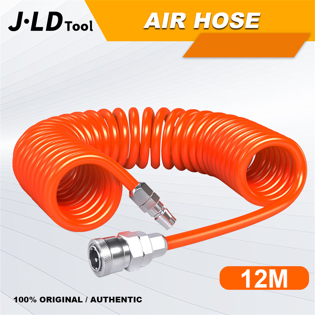 JLD Air Compressor Hose Tube 6-12M Pneumatic Hose Spring Air Pipe Tool ...