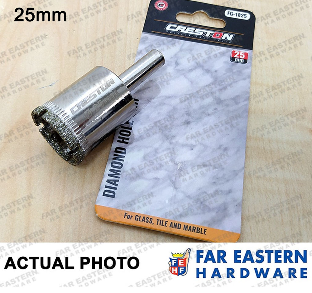 CRESTON Diamond Hole Saw for Glass Tile Marble 25mm | 32mm | 40mm CRAC ...
