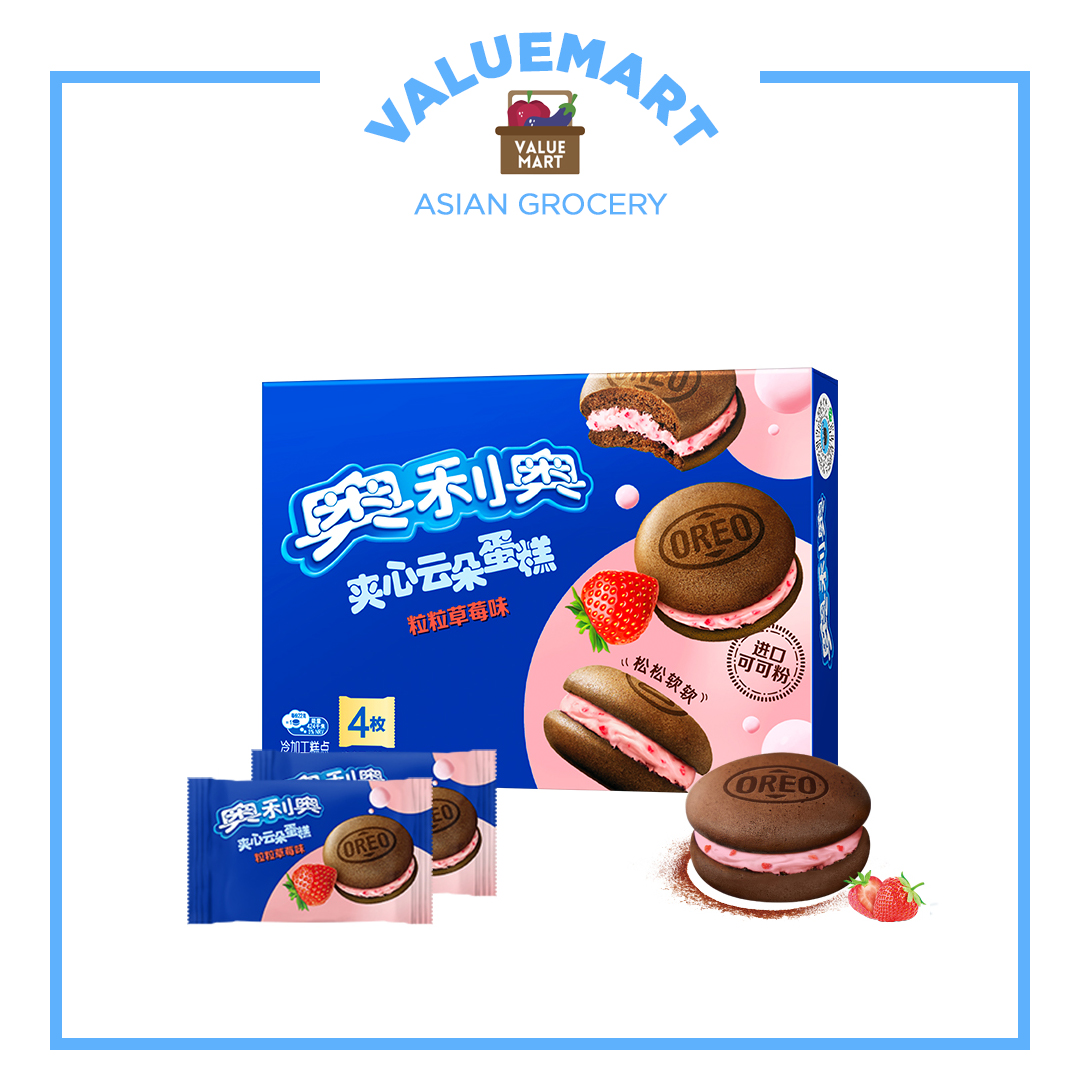 Oreo Soft Cloud Chocolate Cream-Filled Pies (Vanilla, and Strawberry ...