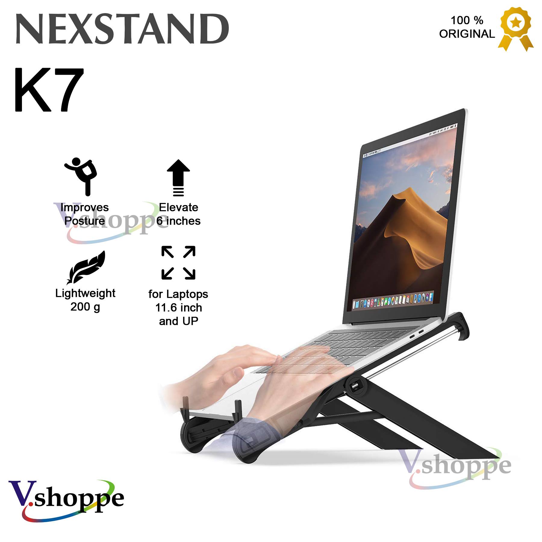 NEXSTAND K7 Ergonomic Angle and Height Adjustable Compact and Foldable ...