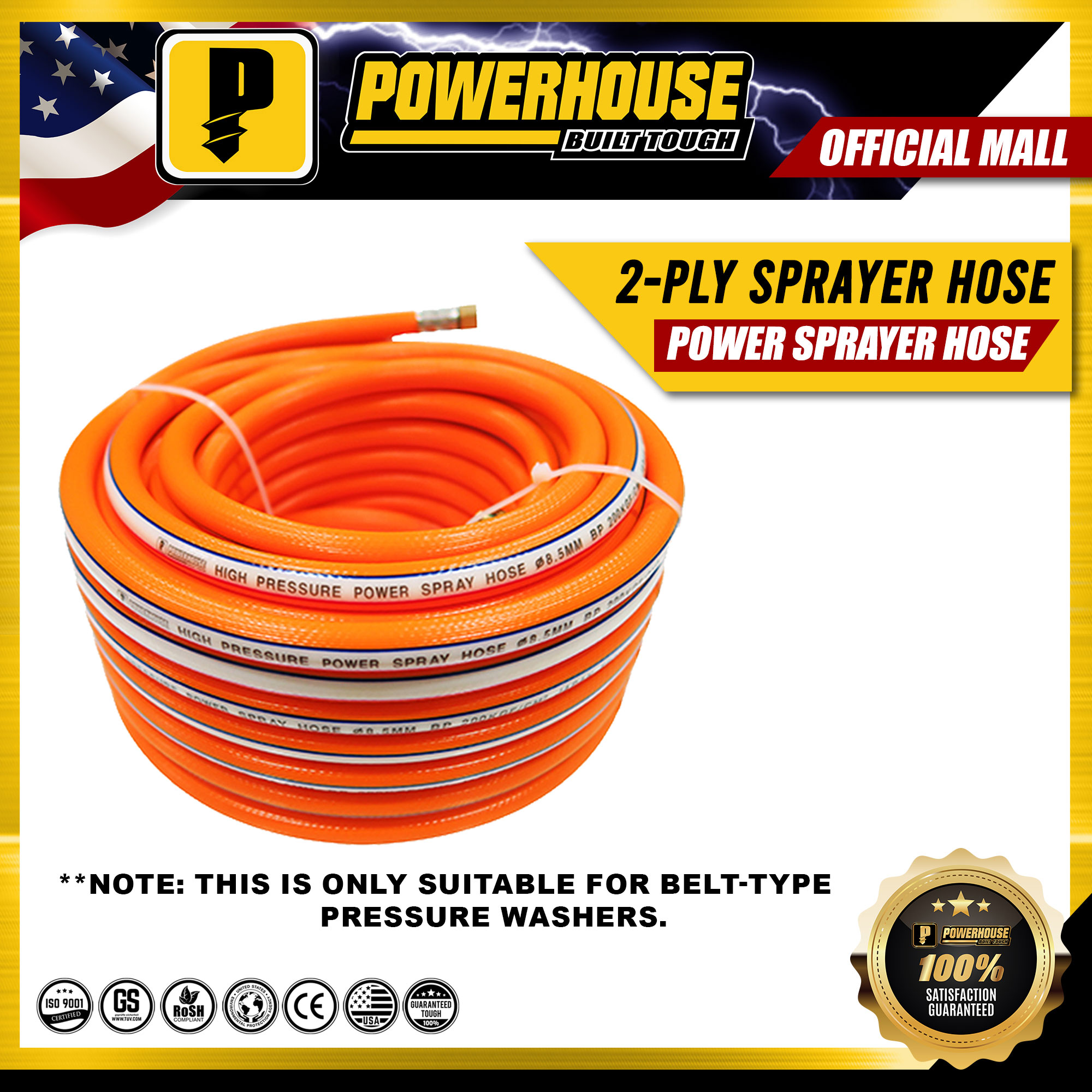POWERHOUSE 2-Ply Power Sprayer Hose 30meters PHI | Lazada PH