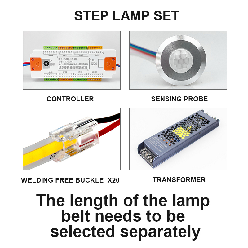 Stair Waterfall step lamp controller Indoor Staircase Step Lights ...