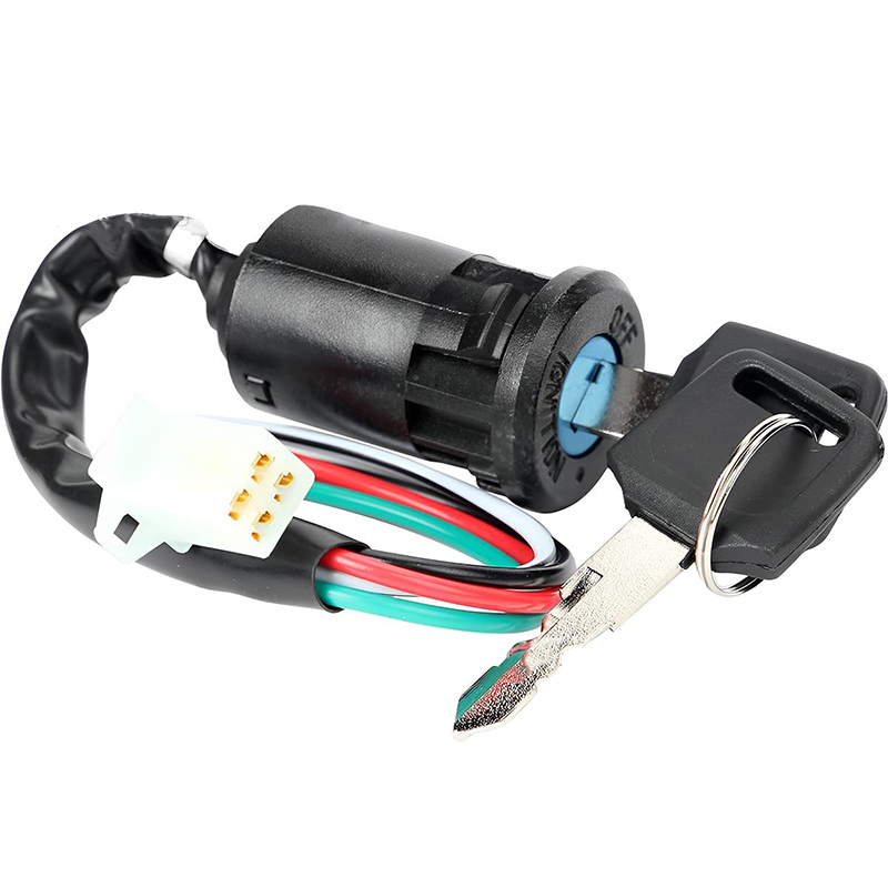 4 Wires Motorcycle Keys Ignition Switch Key Locking Starter Switch ...