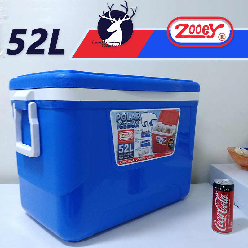 Zooey COOLER BOX Polar Ice Box Chest Insulated Cooler Ice Box Large 52 ...
