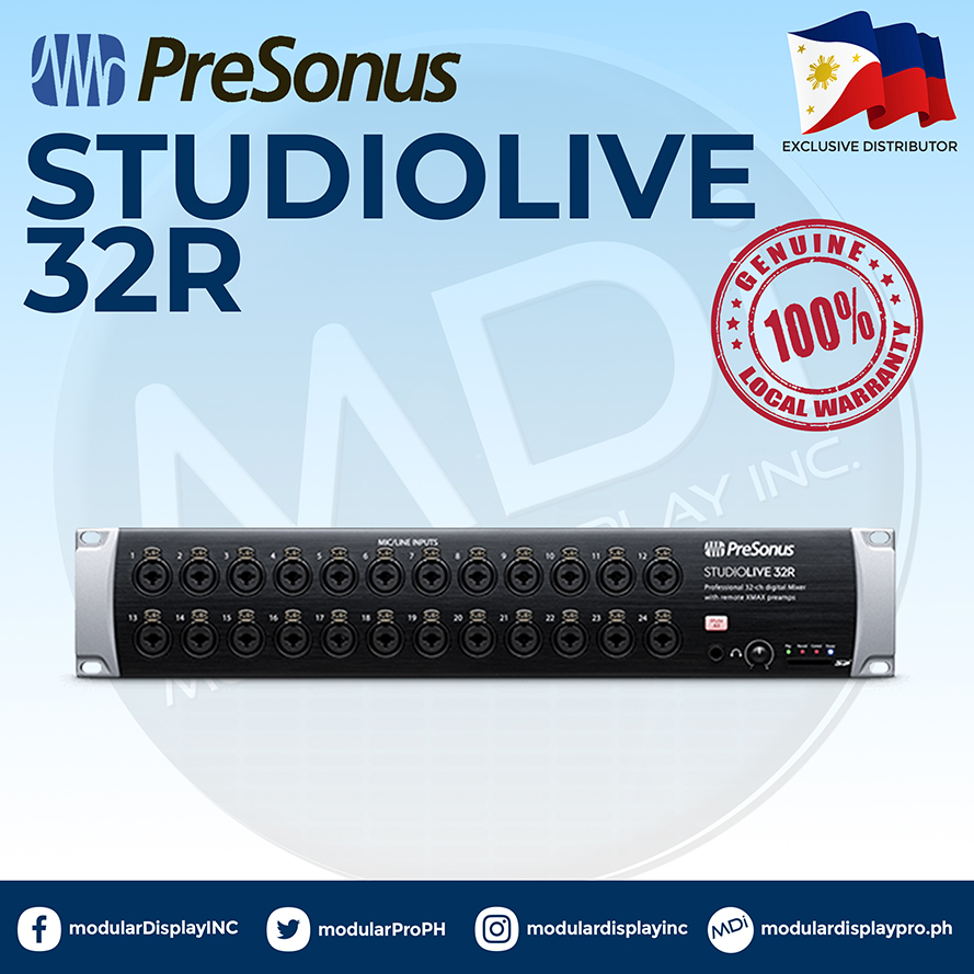 PreSonus StudioLive 32R: 34-input, 32-channel Series III Stage box and ...