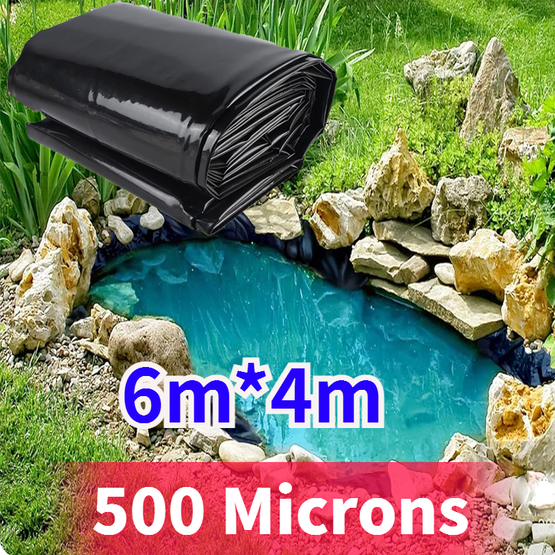 【Free shipping】300 microns /500 microns fish pond liner black ...