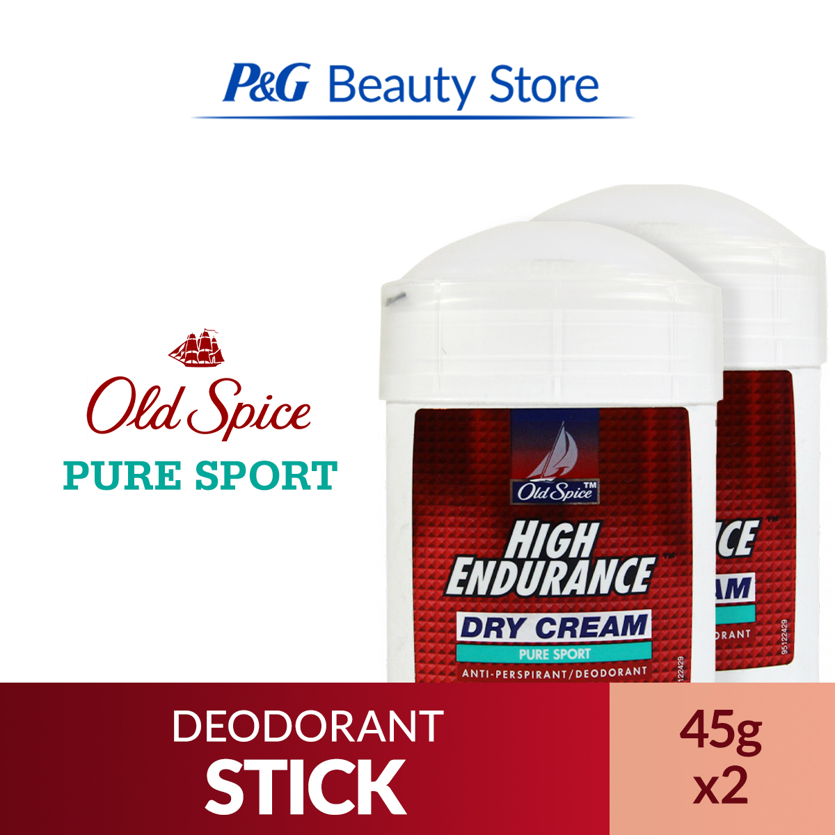 Old Spice High Endurance Cream Deodorant Pure Sport 45g 2s | Lazada PH