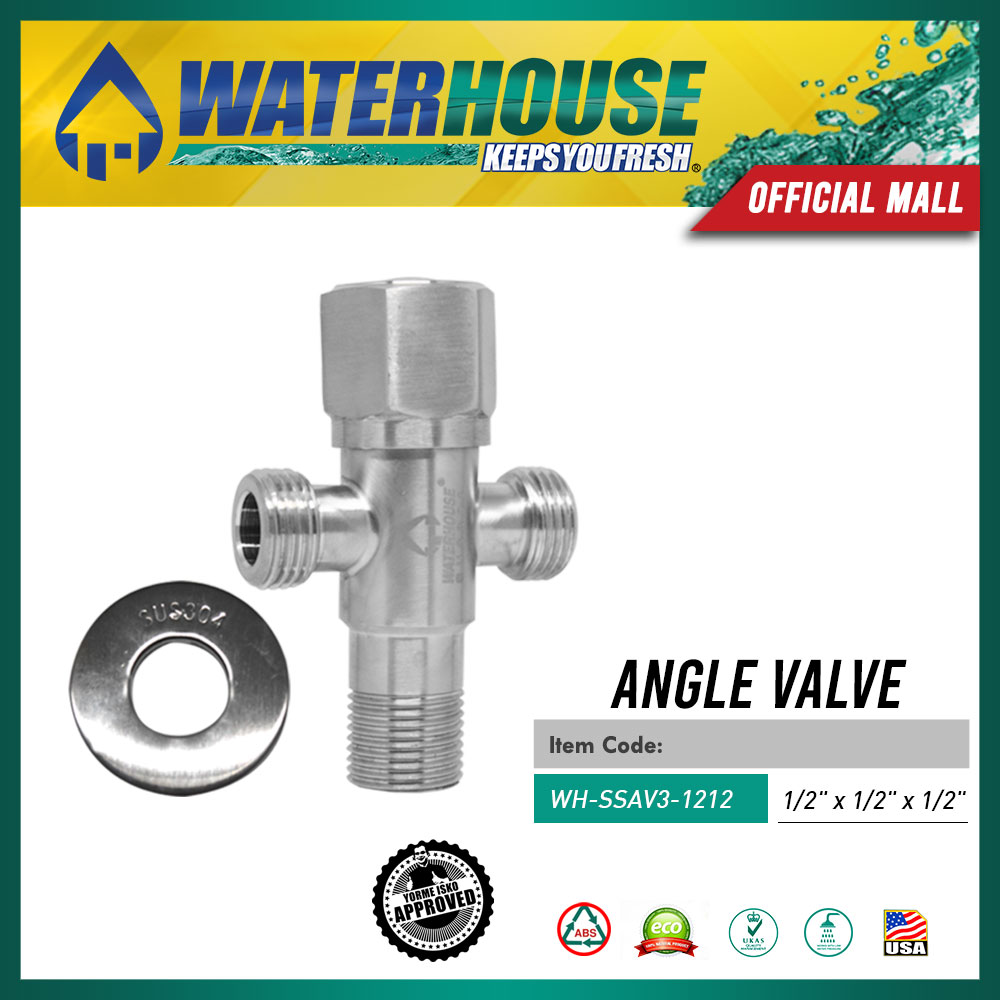 Waterhouse Stainless 3 Way Angle Valve Heavy Duty 1/2" x 1/2" x 1/2 ...