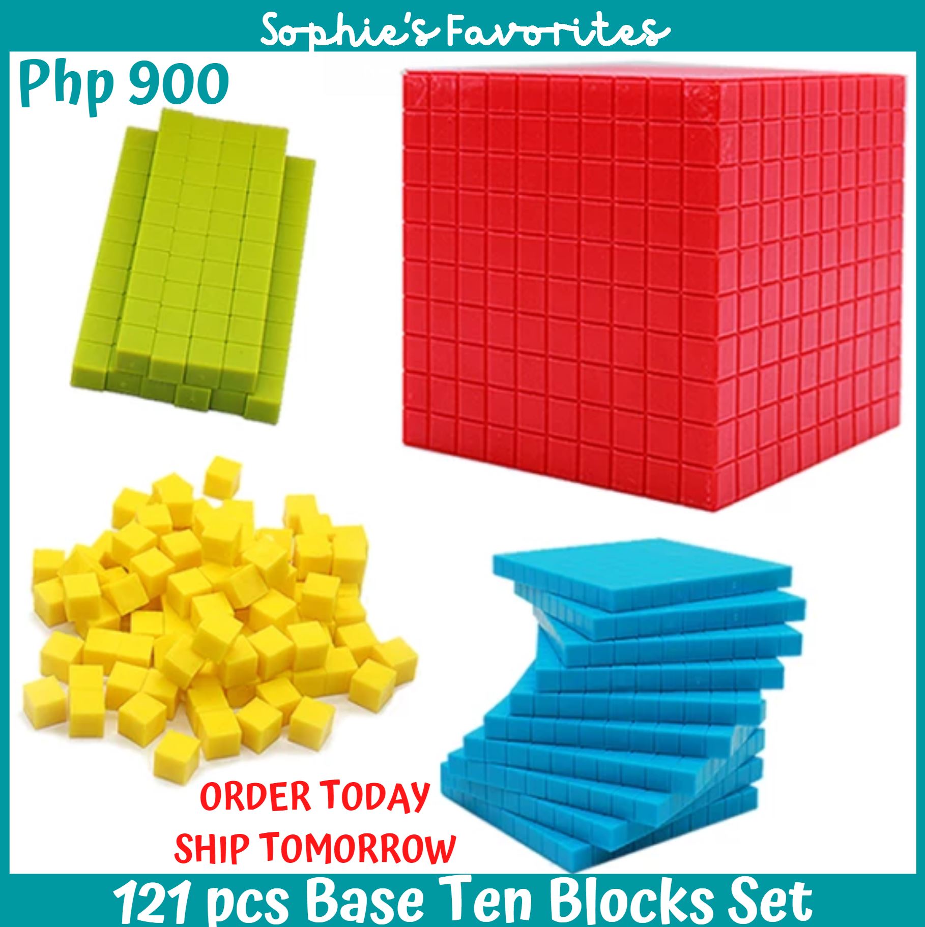 121 pcs Base Ten Blocks Set ONHAND !!! Math Manipulative | Lazada PH