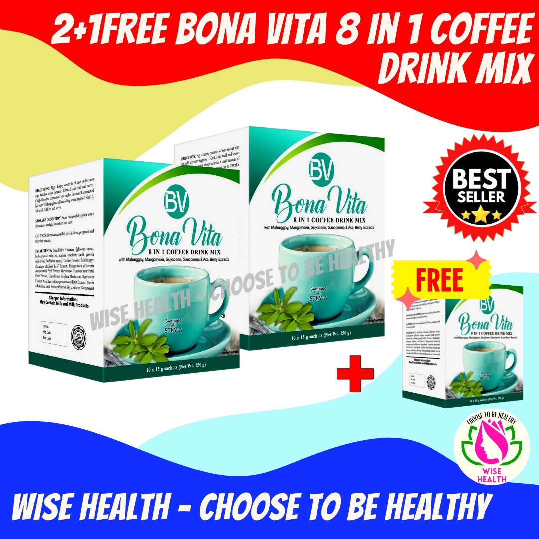 Bona Vita 8 in 1 COFFEE Drink Mix (2 Boxes + FREE 1 Box) | Lazada PH