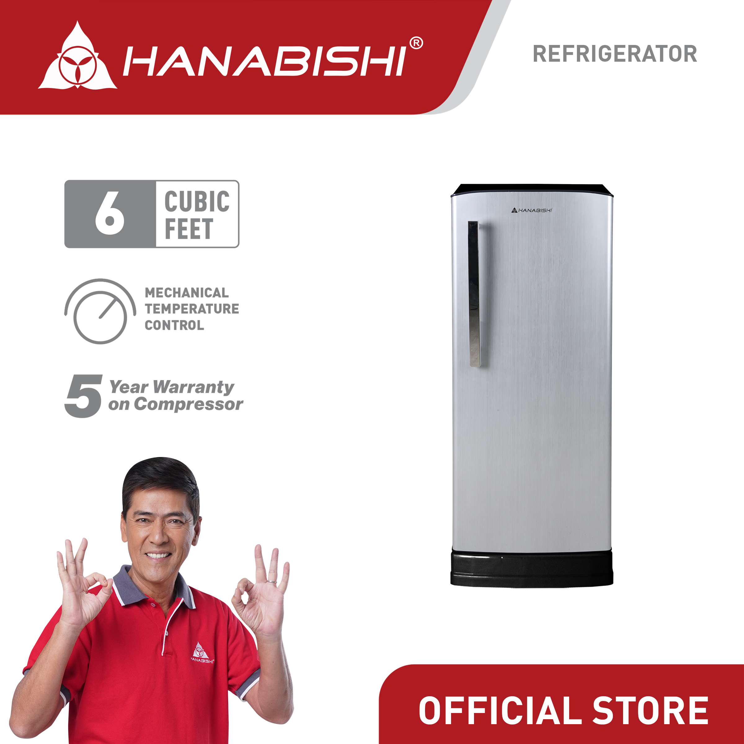 Hanabishi Single Door Refrigerator HASREF - 60S | Lazada PH