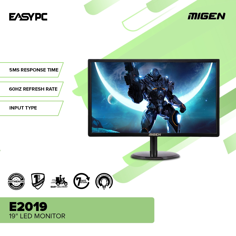 EasyPC | Migen E2019 19 Inch LED Monitor For Computer | Lazada PH