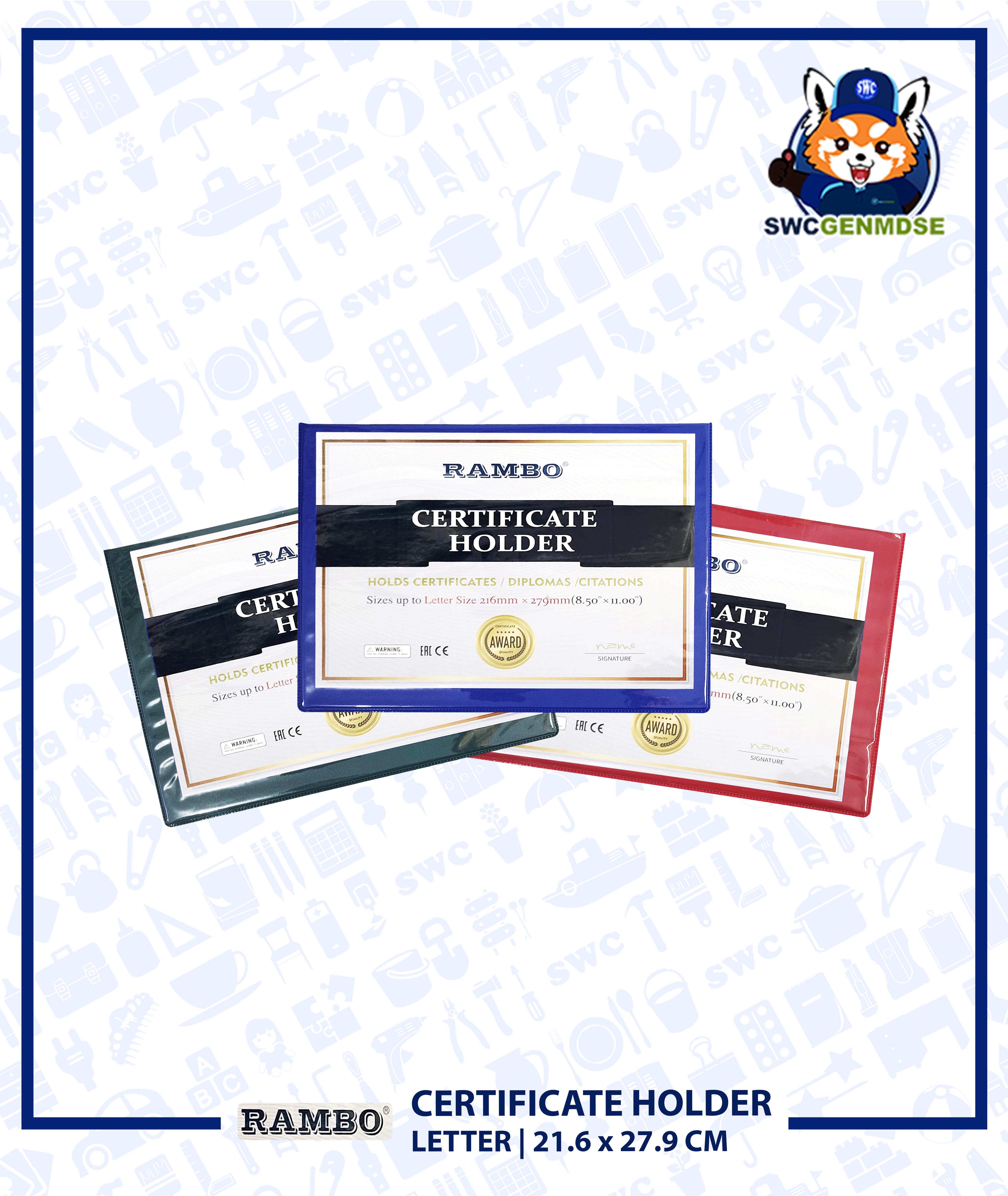 RAMBO Certificate Holder | A4, Letter Size, Legal Size | Lazada PH