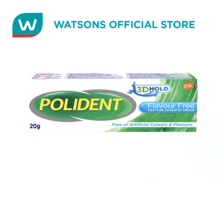 POLIDENT Denture Adhesive Flavor Free 20g | Lazada PH