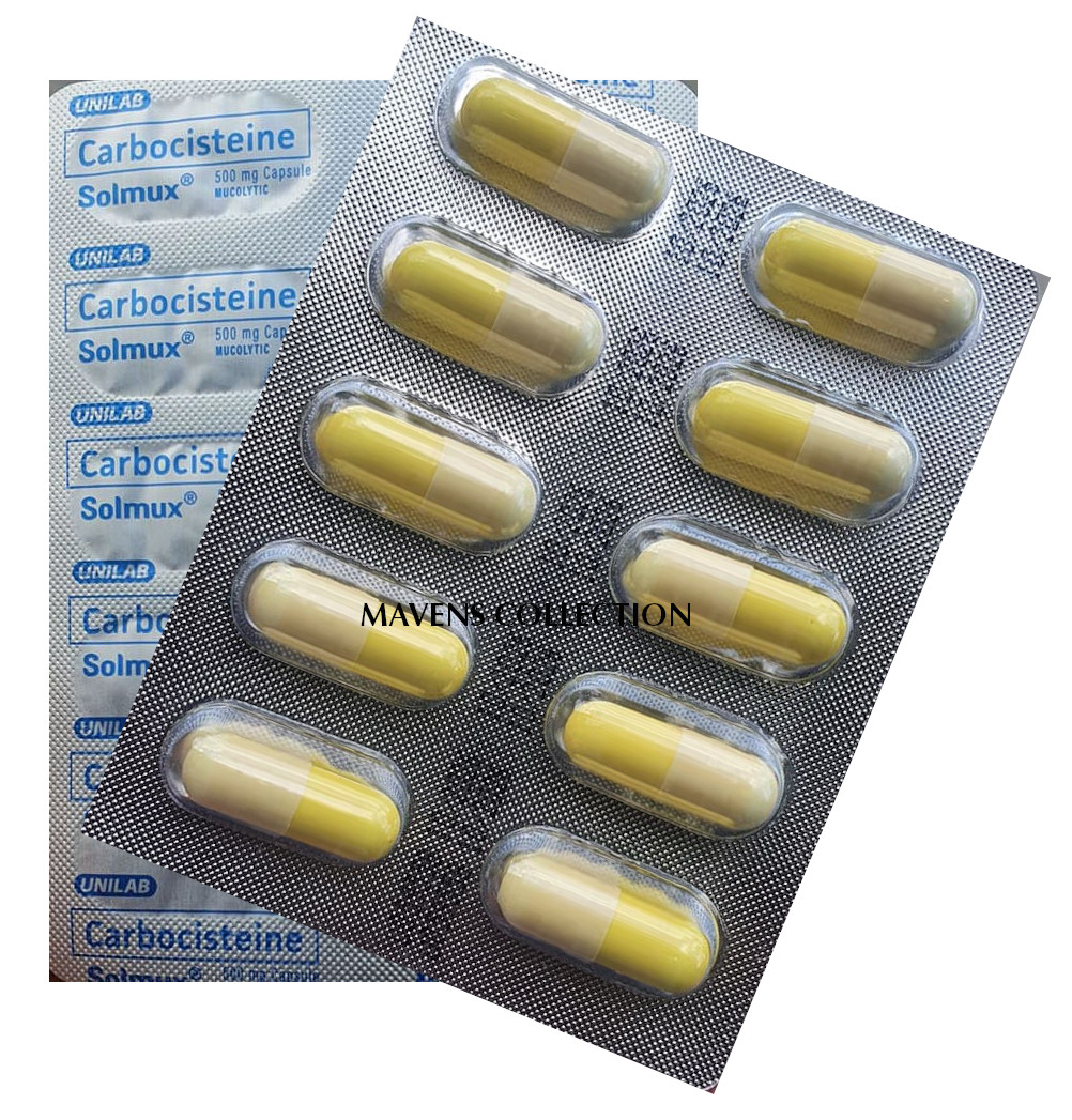Solmux Capsules 500mg Mucolytic ***10 pcs - No Box*** by MAVENS ...