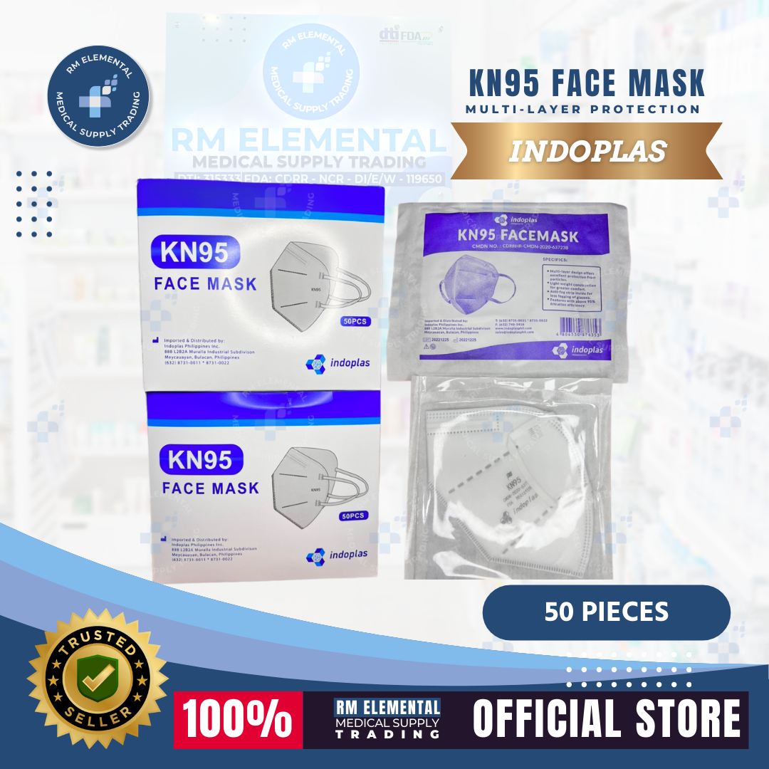 INDOPLAS KN95 Disposable Face Mask 50s | Lazada PH