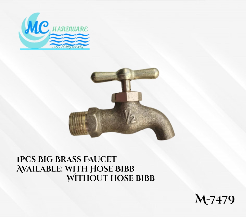 M-7479 1pcs Big Brass Faucet Hose Bibb & Plain Bibb | Lazada PH
