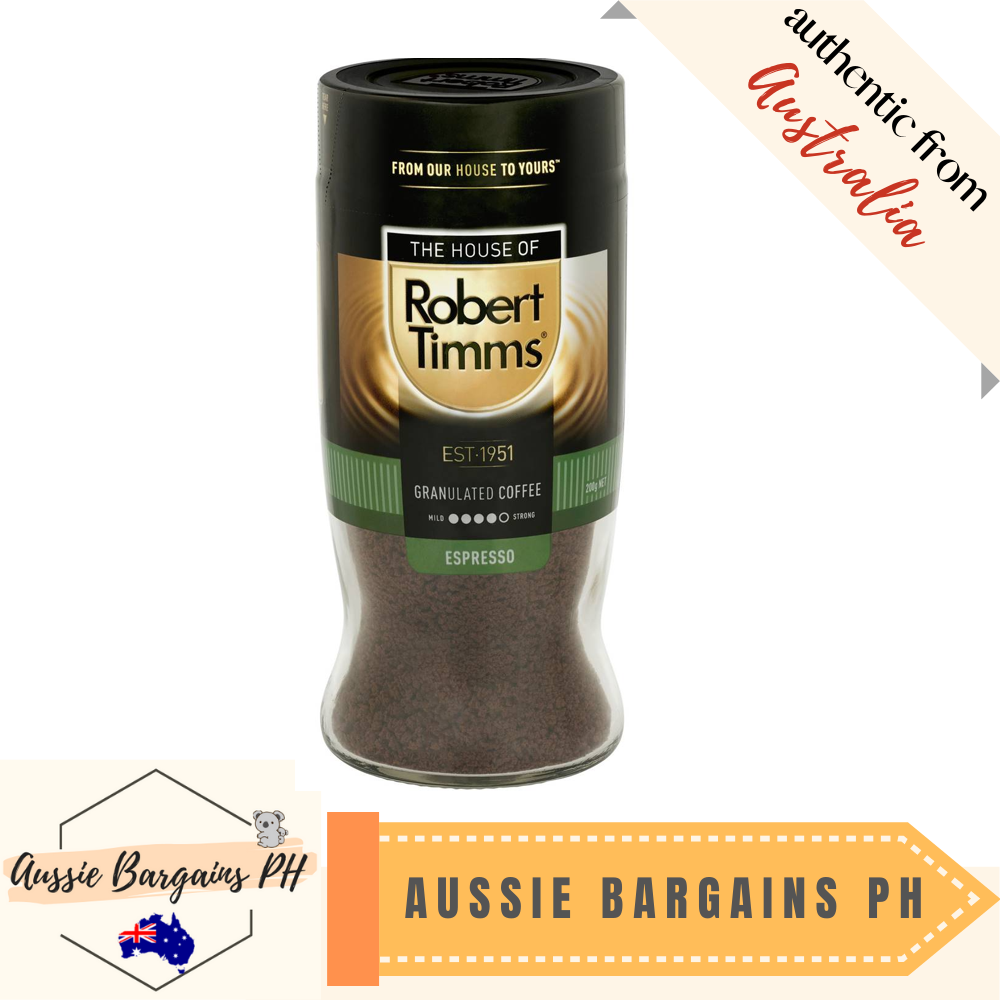Robert Timms Premium Espresso & Full Bodied Granulated Instant Coffee ...