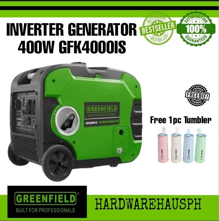 Greenfield Inverter Generator Gasoline 4000W 60Hz (GFK4000IS) | Lazada PH
