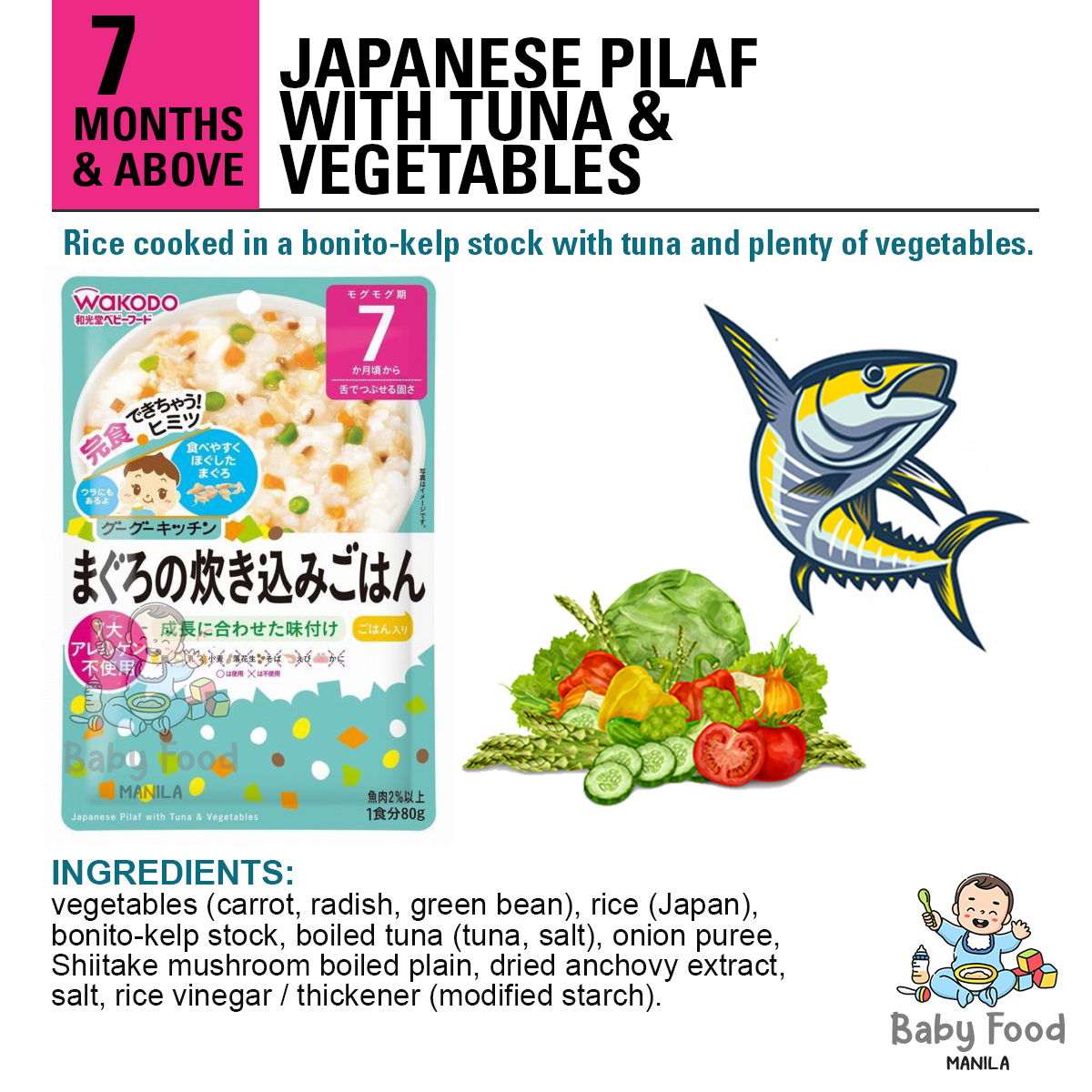 WAKODO Japanese Pilaf with Tuna & Vegetables | Lazada PH
