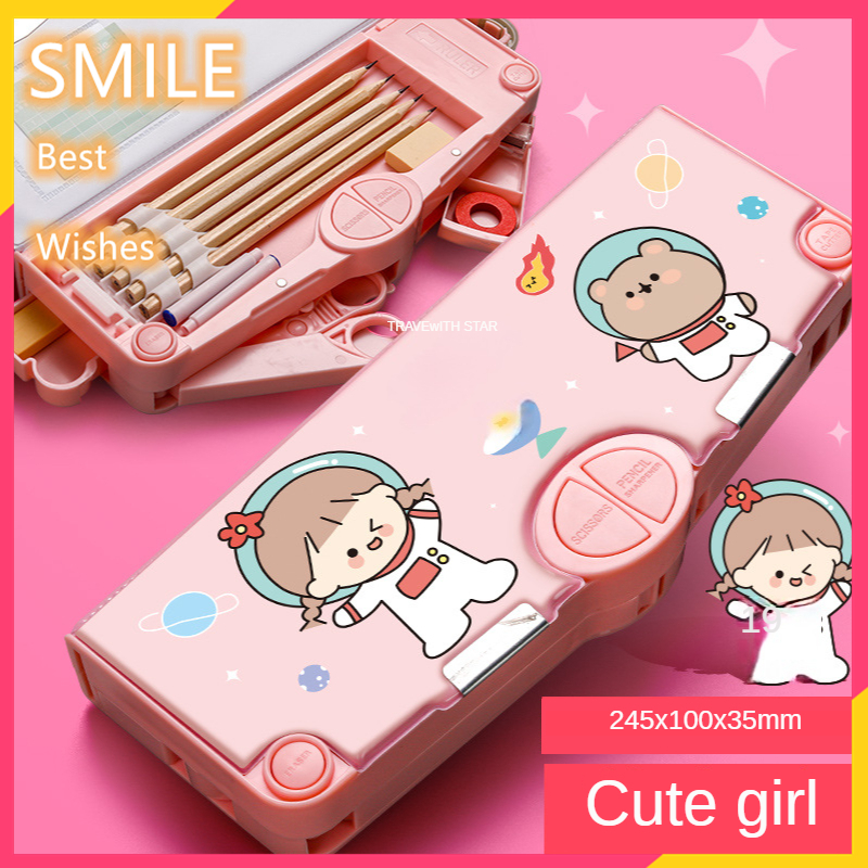 Pencil Box Cartoon Pencil Box Pencil Storage Multifunctional Stationery ...