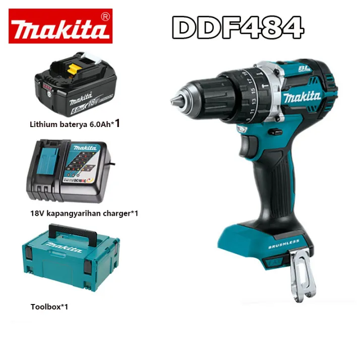Makita DDF484 18V LXT® Cordless Drill with 13mm (1/2 inch) Chuck ...
