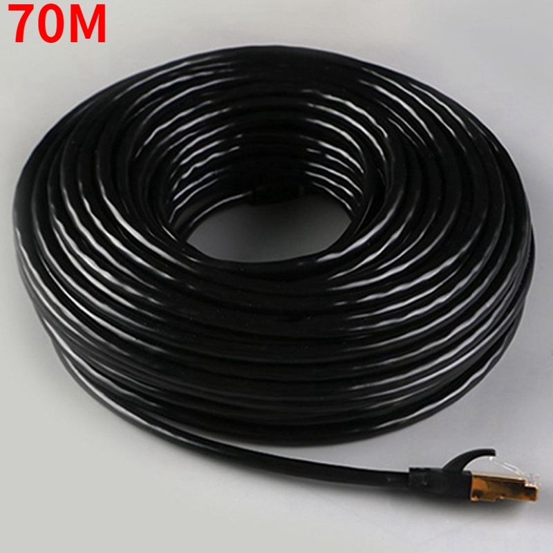 10M 20M 30M 40M 50M 60M 100M 150M gold-plated Ethernet cable RJ45 Cat6 ...
