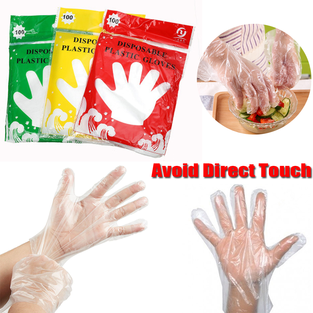 100pcs/pack high quality disposable plastic gloves | Lazada PH